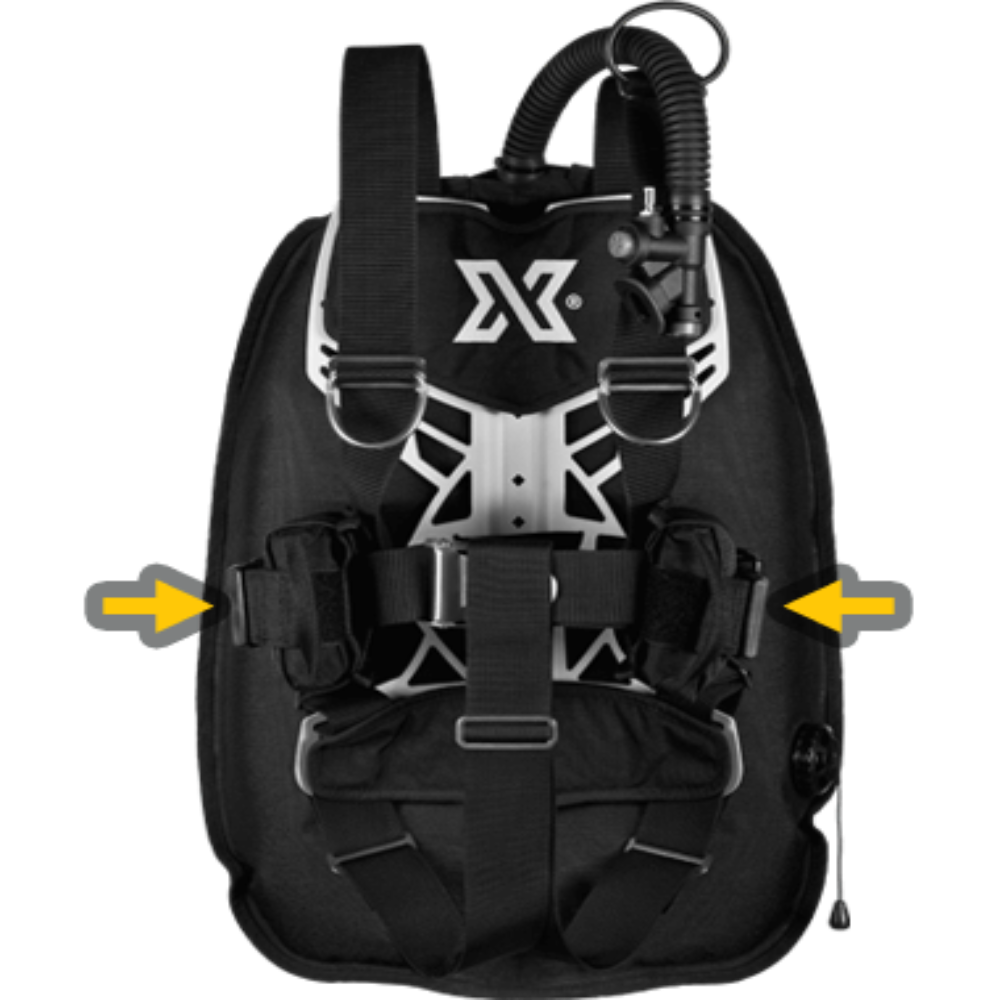 XDEEP Ghost Deluxe Harness System Backplate | Divewise Malta – DiveWise